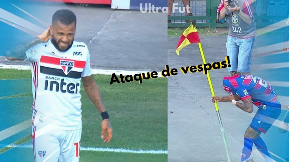 ឃ្មុំមួយហ្វូងមកទិចកីឡាករ Alves របស់ប្រេស៊ីល (មានវីដេអូខ្លី) | OBN Asia